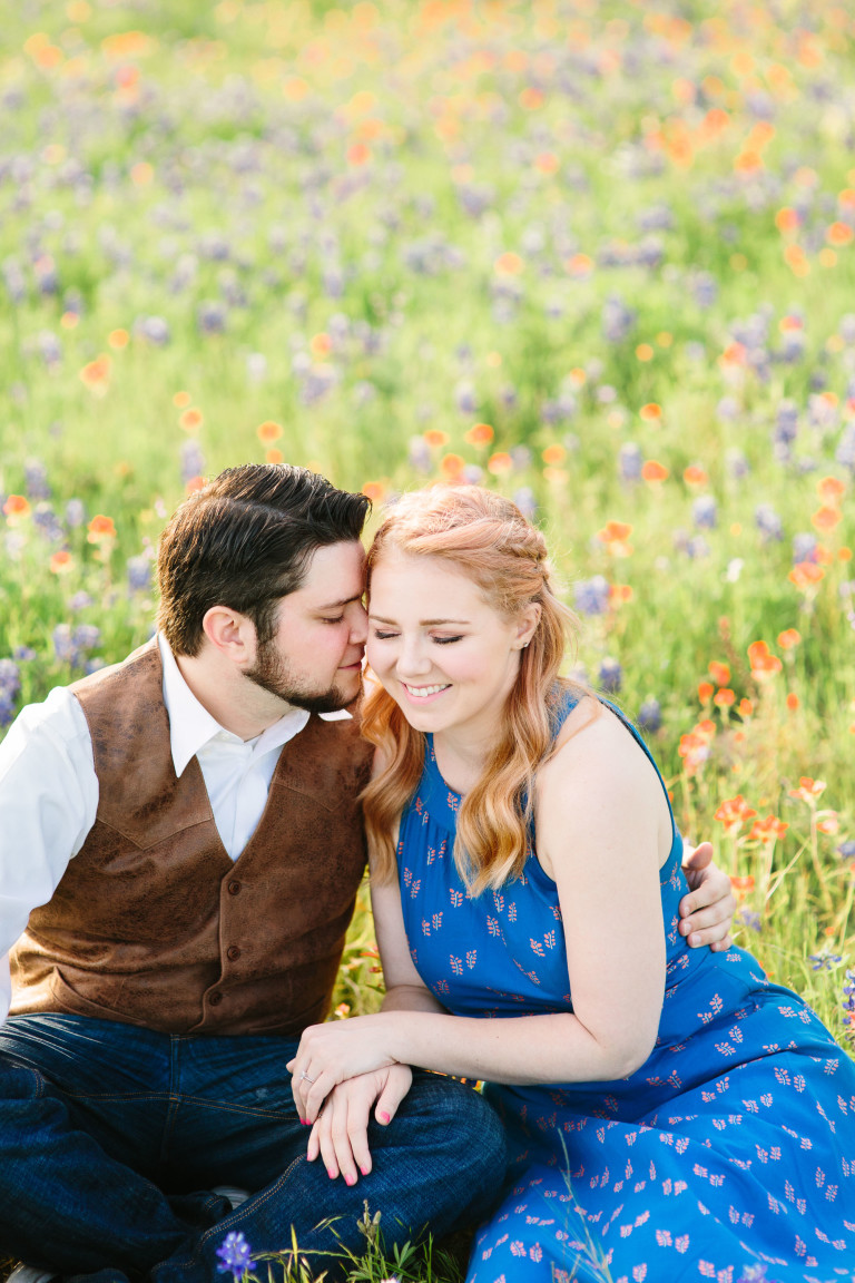 Engaged // Jaclyn & Jeremy // Texas Bluebonnets - Mary Costa Photography